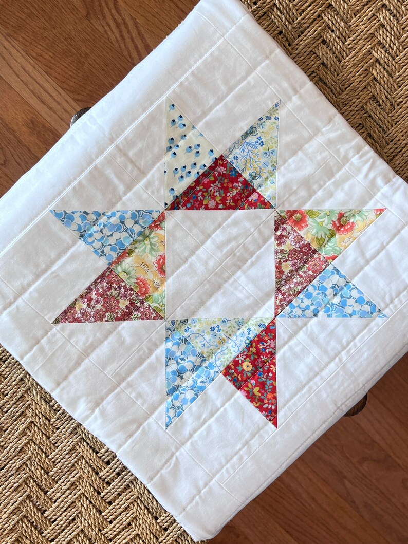 Star Baby Quilt, Handmade Baby Quilt, Modern Star Quilt, Baby Quilt - Etsy
