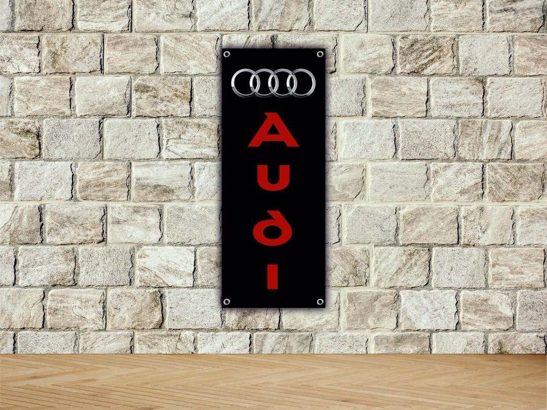 AUDI Logo Banner Vinly, Garage Sign, Office or Showroom, Flag , Racing ...