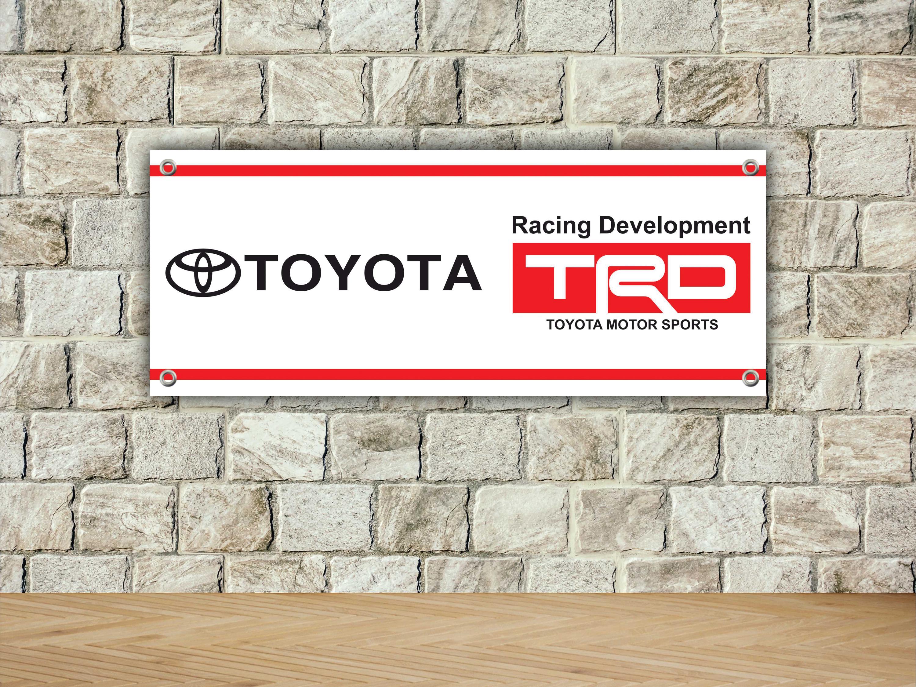 Toyota TRD Logo Banner Vinly, Garage Sign, Office or Showroom, Flag ...