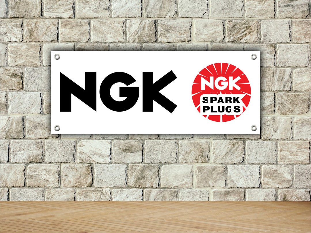 NGK Logo Banner Vinly, Garage Sign, Office or Showroom, Flag , Racing ...