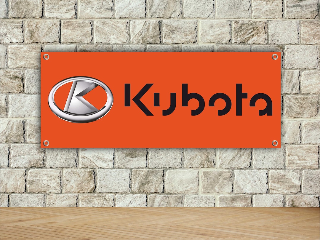Kubota Logo Vinyl Banner, Garage Decor, Auto Car Shop Sign - Etsy