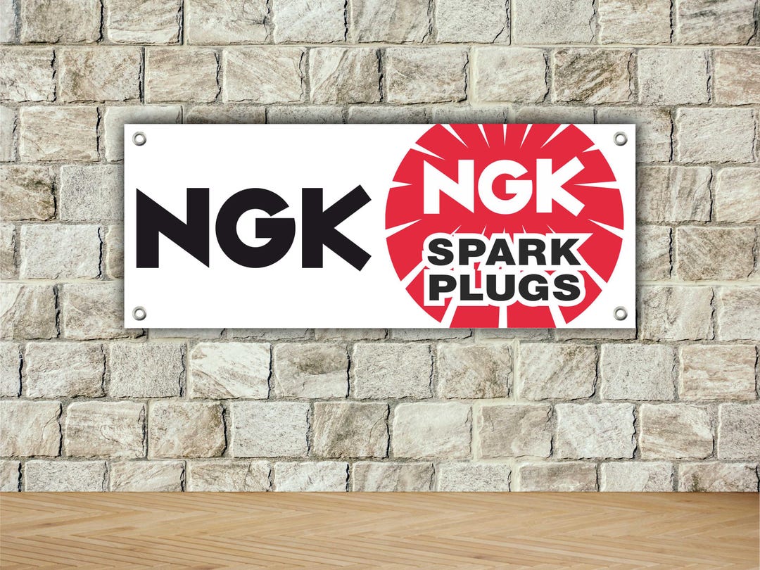 NGK Logo Banner Vinly, Garage Sign, Office or Showroom, Flag , Racing ...