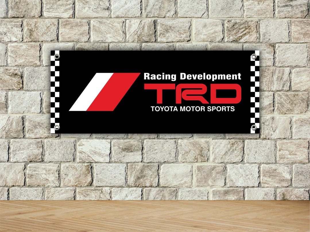Buy Toyota TRD Logo Banner Vinly, Garage Sign, Office or Showroom, Flag ...
