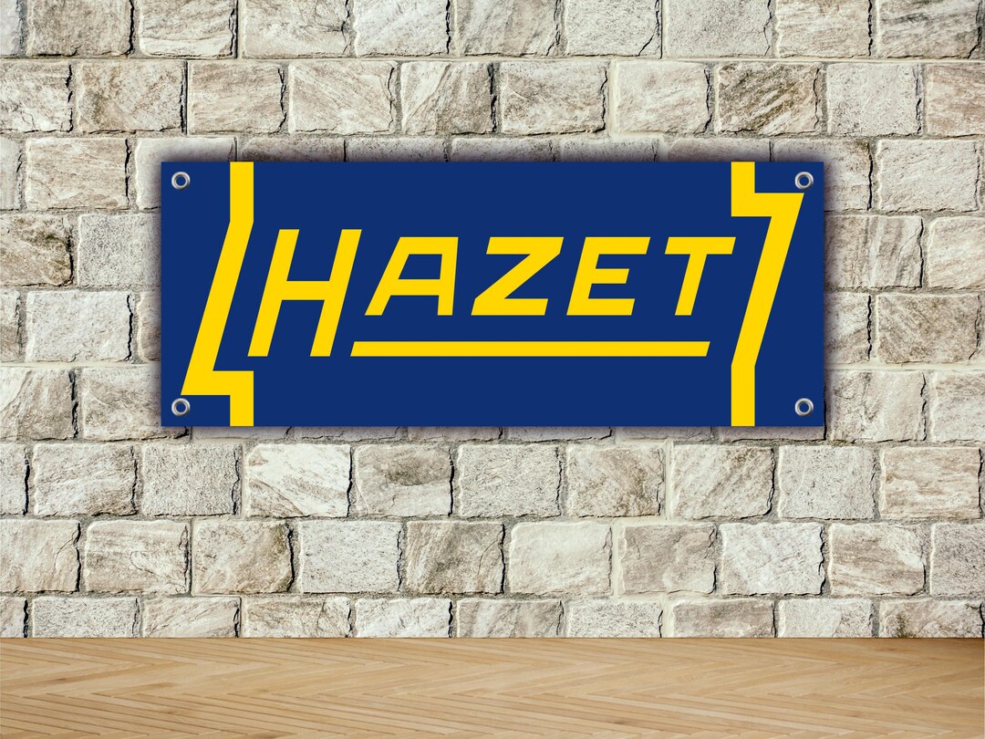 HAZET Logo Banner Vinly, Garage Sign, Office or Showroom, Flag , Racing ...