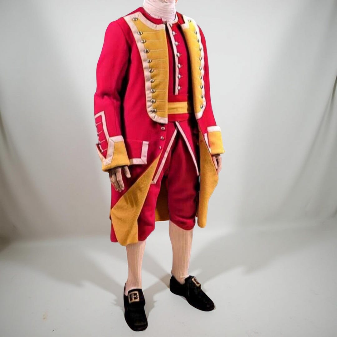 Men's 6th Regt. Foot Grenadier Sergeant French Indian War Red Military ...