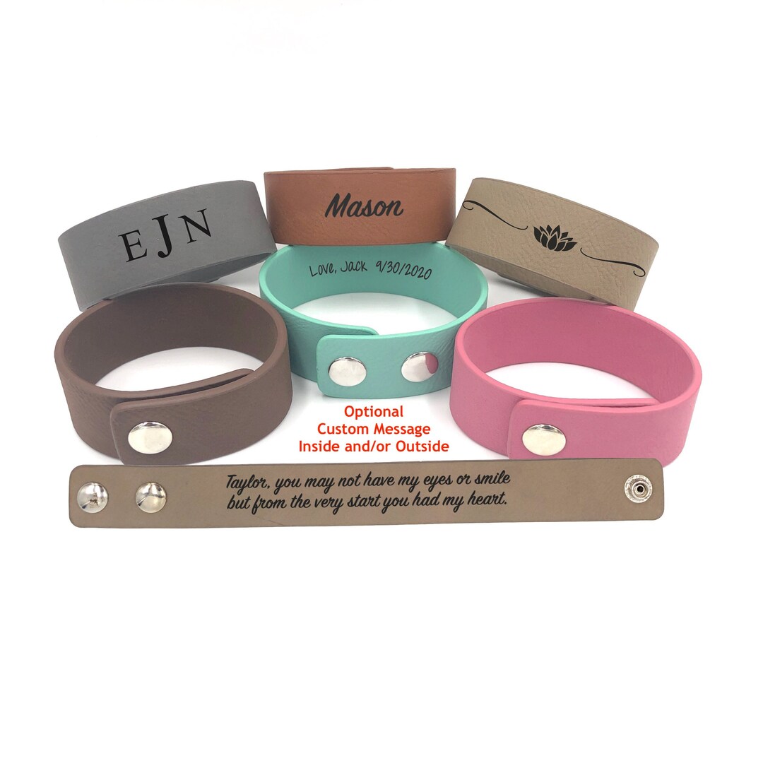 Adoption Gift | Gotcha Day | Vegan Leather Bracelet | You May Not Have ...
