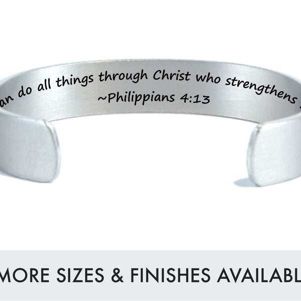 I Can Do All Things Through Christ Who Strengthens Me Bracelet Etsy