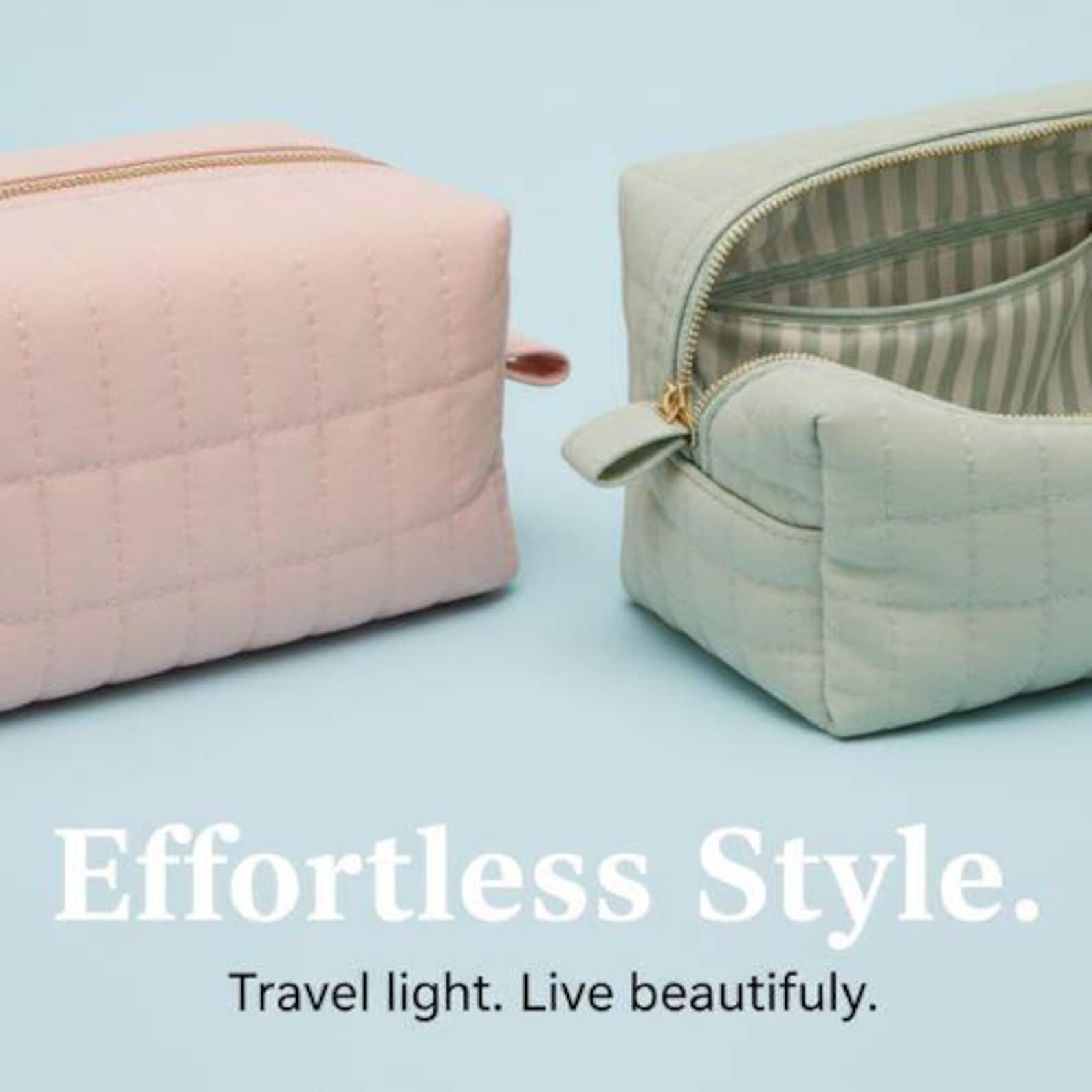 Cosmetic Bag Pattern, Makeup Bag Pattern, Toiletry Bag Pattern, Travel ...