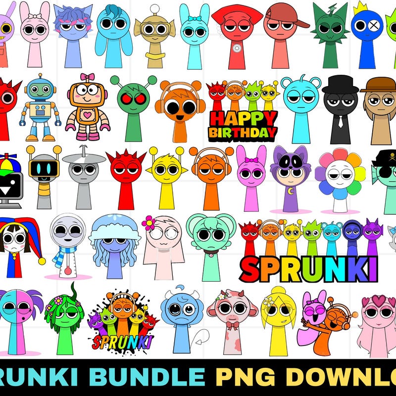 Sprunki Papercraft Template - Etsy