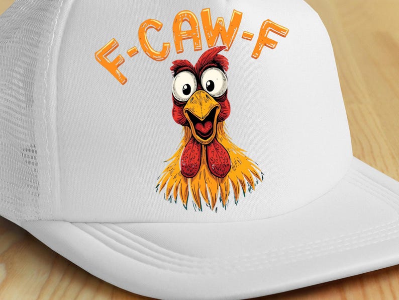 Trendy Funny F-caw-f Chicken Bundle PNG Funny Screaming Chicken PNG ...