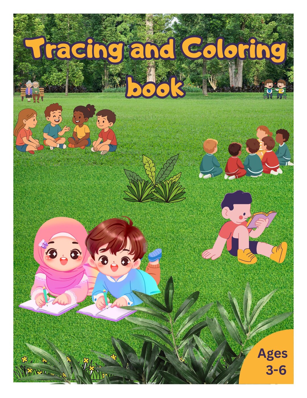 Alphabet & Numbers Tracing Book for Kids Ages 3–6 | Object Colouring ...
