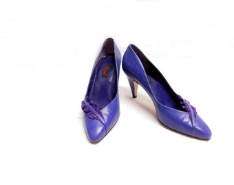 Purple 80s Pumps | Etsy