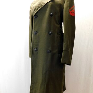 Vintage US Marine Corps Wool Overcoat: Double Breasted Serge Dress Coat, Size 38 - Etsy