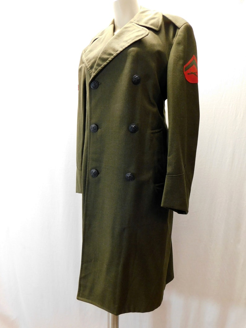 Vintage Military Marine Corps Wool Overcoat Dress Coat Mens - Etsy