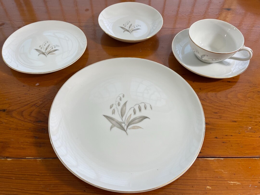 Vintage Kaysons Golden Rhapsody China Dinnerware Set - 50 Piece Service ...