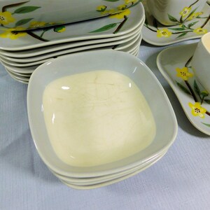 Vintage 40s WEIL WARE California Pottery Dinnerware, Malay Blossom ...