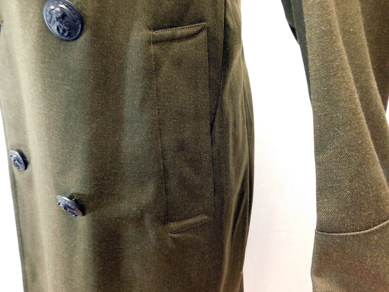Vintage Military Marine Corps Wool Overcoat Dress Coat Mens - Etsy