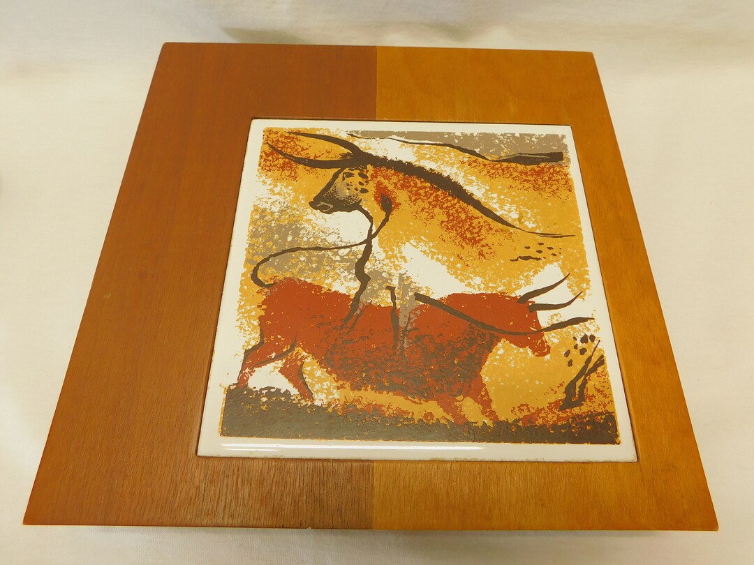 Vintage Mid-century Modern Wall Mounted Key Holder Cabinet Box, Tile ...