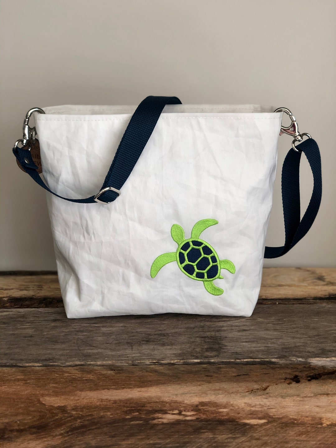 Recycled Sail Sea Turtle Crossbody Bag - Etsy