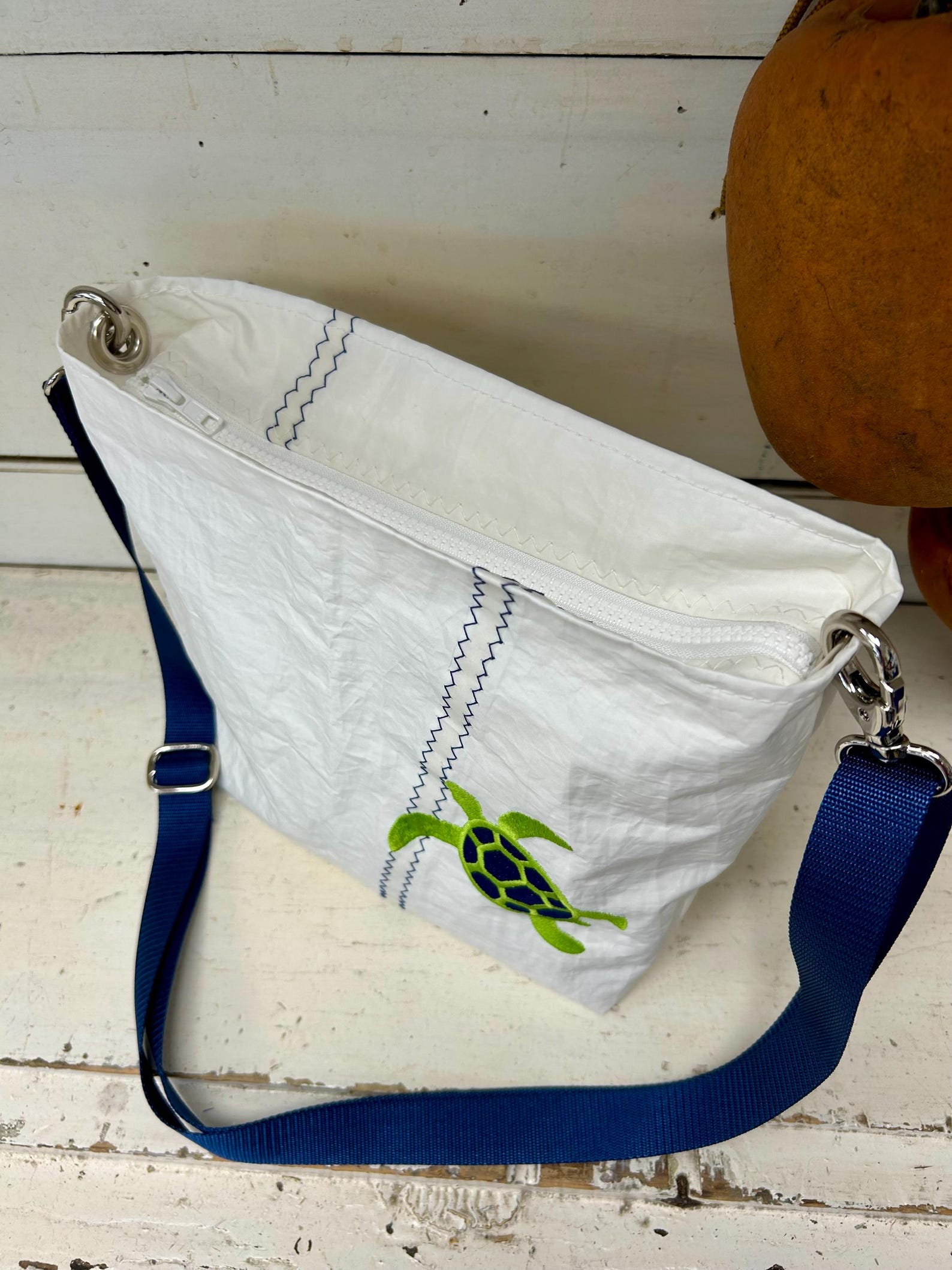 Recycled Sail Sea Turtle Crossbody Bag, Nautical Purse - Etsy
