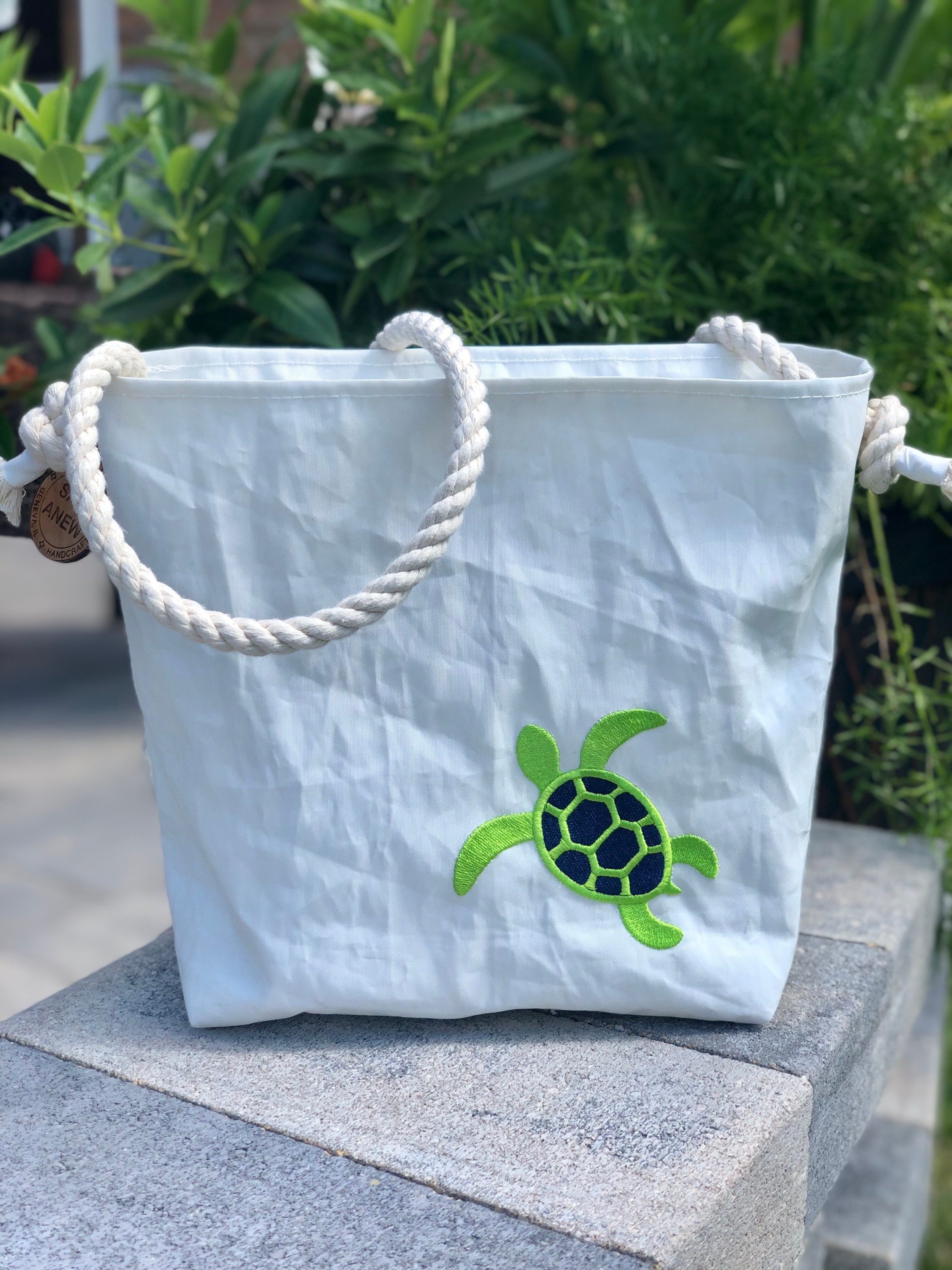 Recycled Sail Sea Turtle Crossbody Bag | Etsy