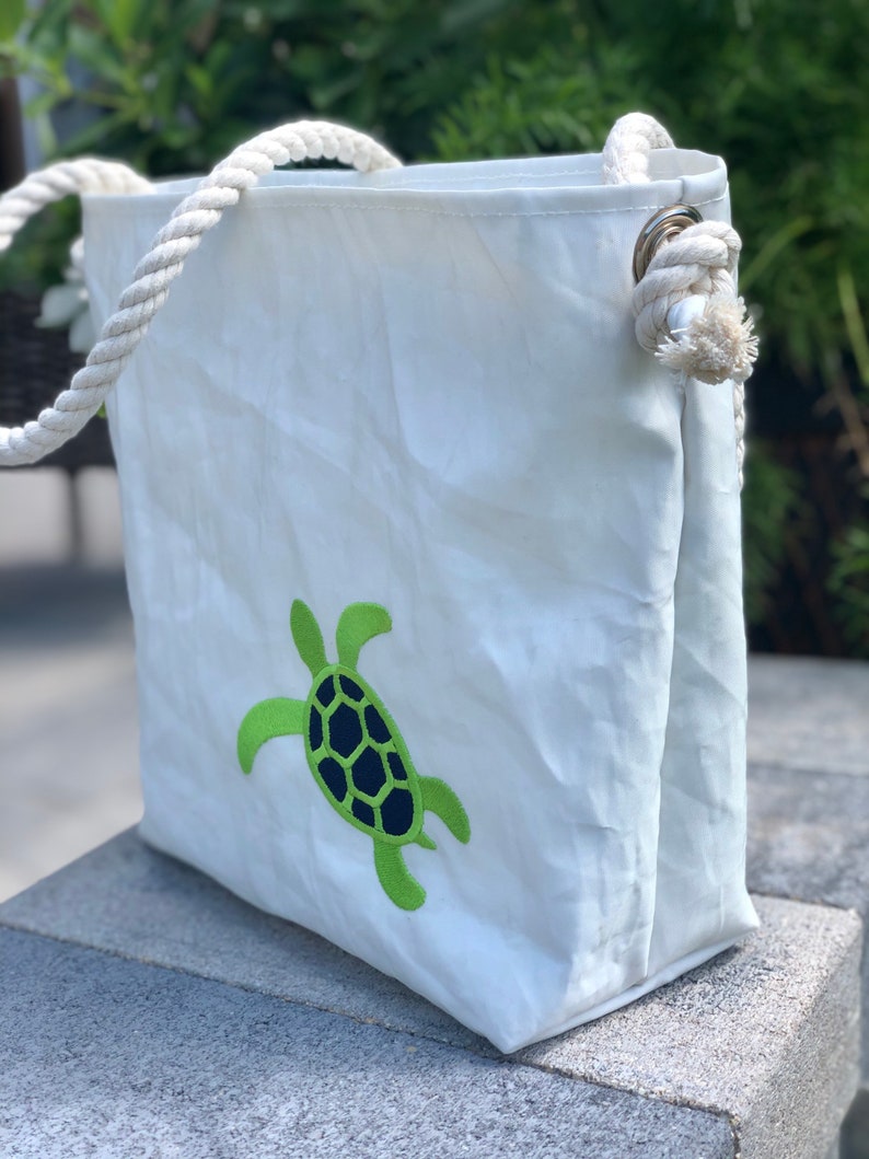 Recycled Sail Sea Turtle Crossbody Bag | Etsy