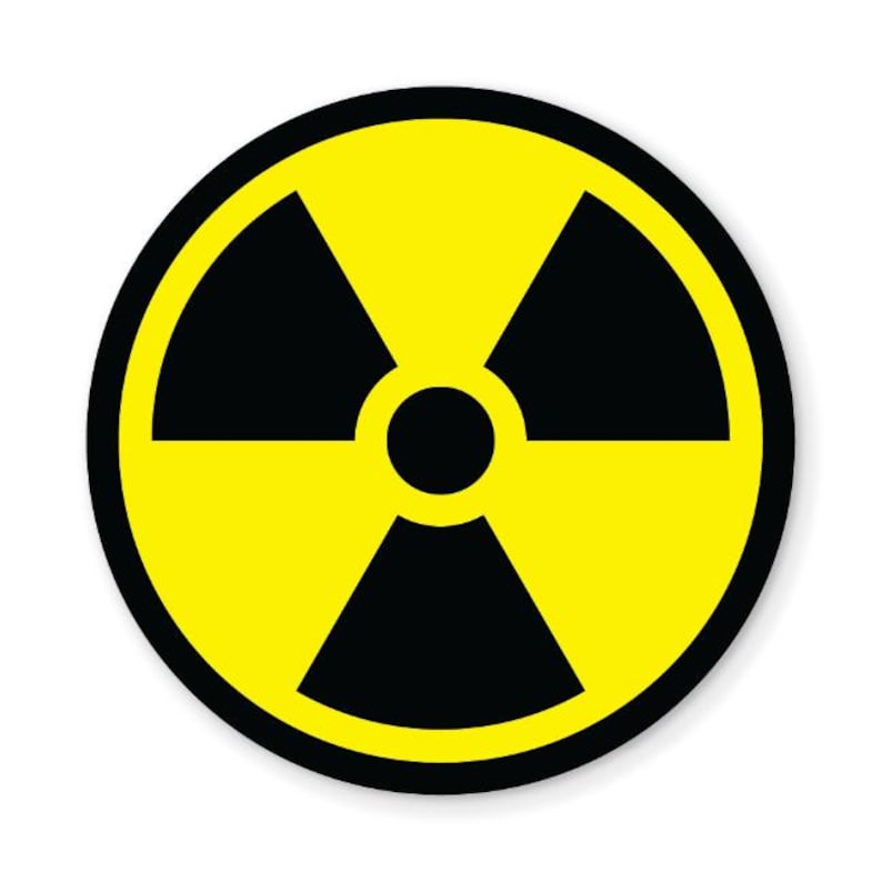 Radiation Warning Self Adhesive Sticker - Danger, Notice, Toxic - SG458 ...