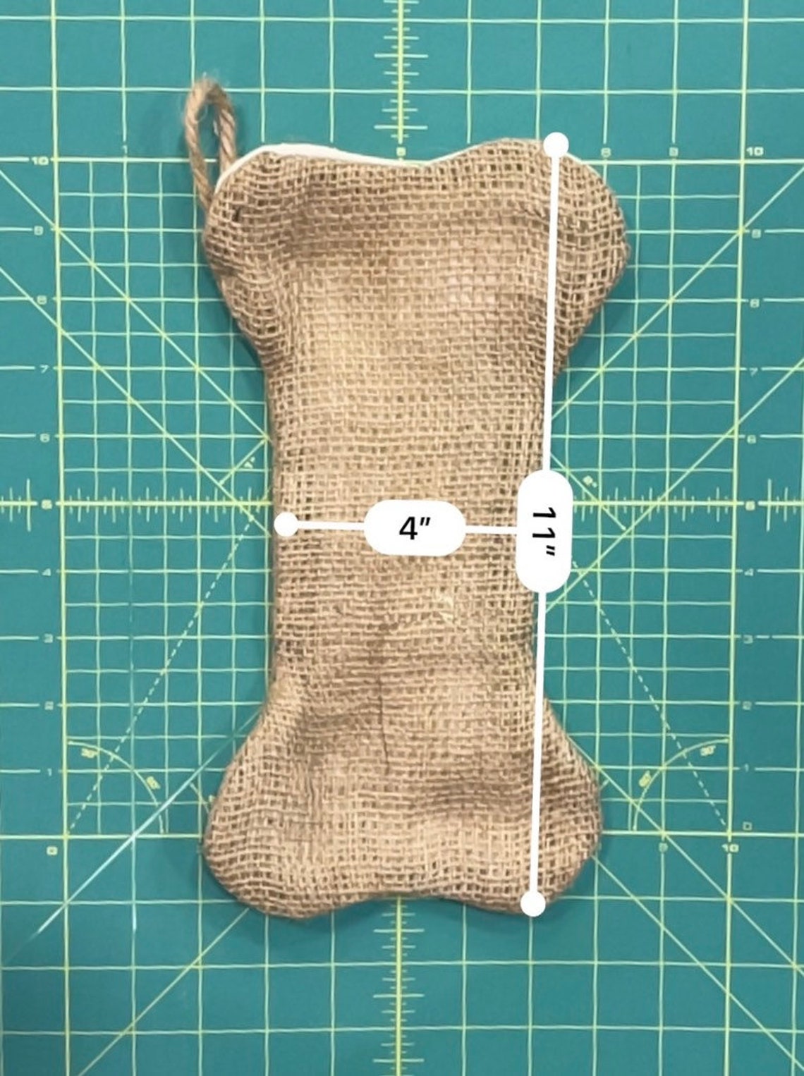 Mini-dog Bone Stockings - Burlap Pet Stocking - Etsy