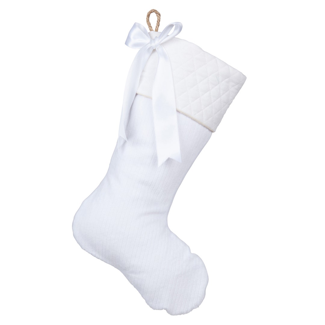 All White Christmas Stocking Style F - Etsy