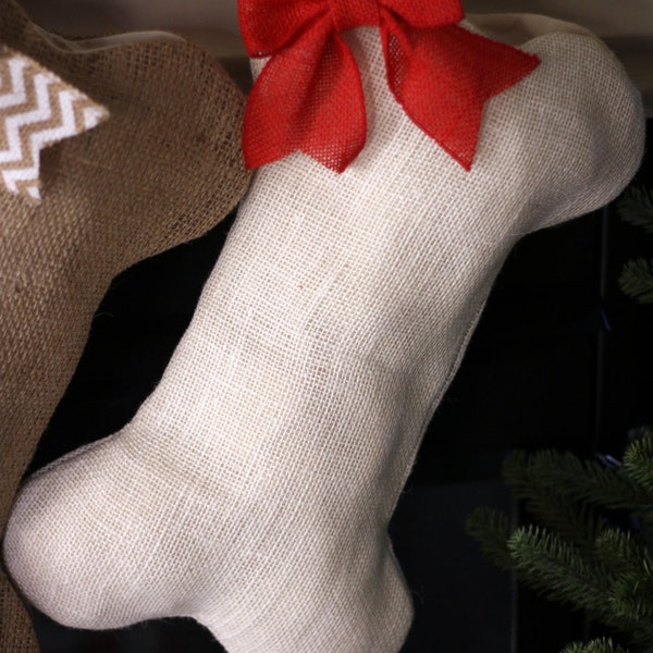 Burlap Dog Stocking - Etsy