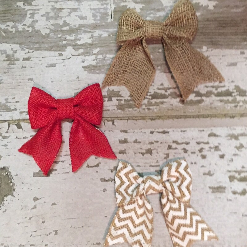Burlap Bow With Pearls - Etsy