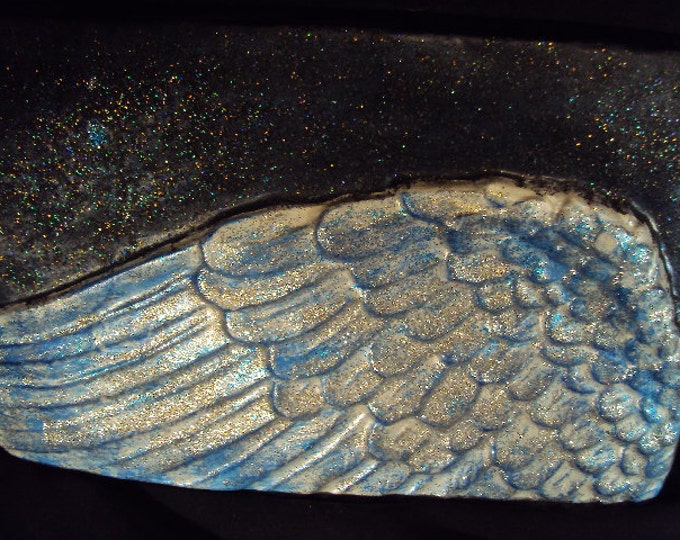 Wings, Angel Wings, Stone Angel Wings in Space, Hand Made, Hand Painted ...