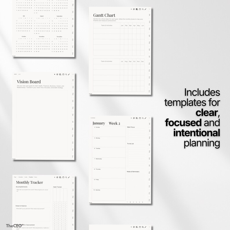 Agenda numérique 2026 | TheCEO™ Classique Élégant Lien hypertexte ...