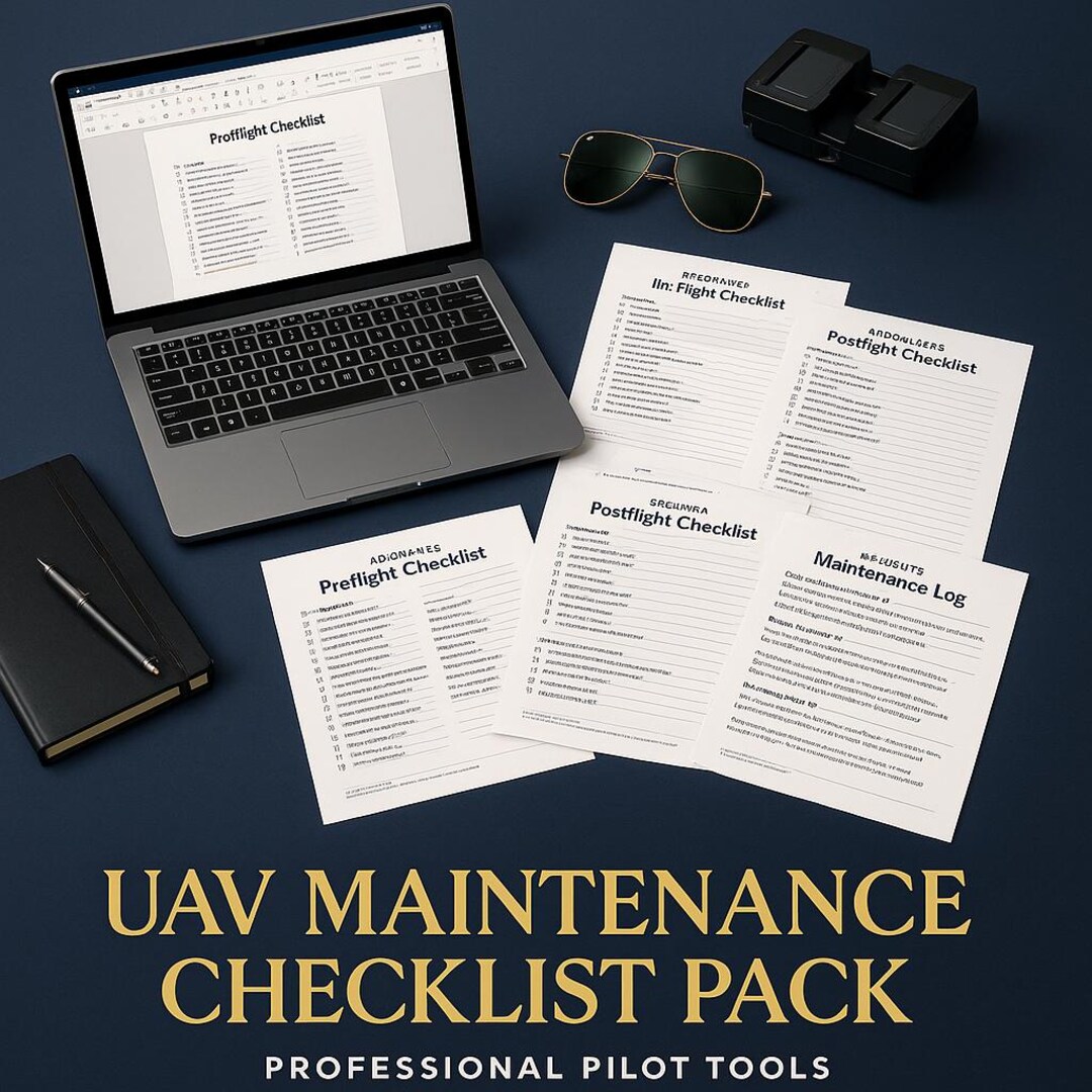 UAV Maintenance Checklist Pack | Preflight • In-flight • Postflight ...