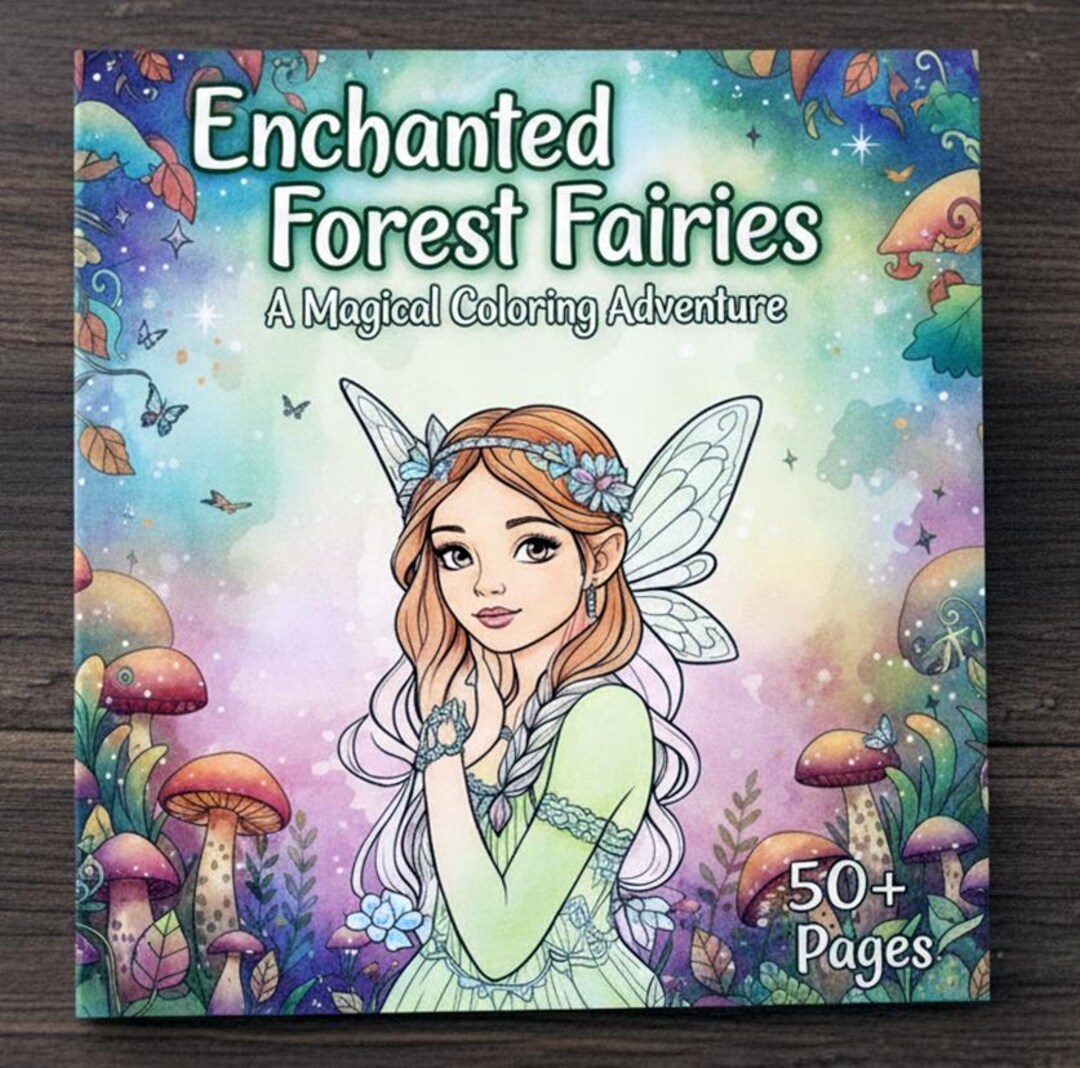 Cute Fairy Coloring Page Printable | Fantasy Fairy Girl Coloring Sheet ...