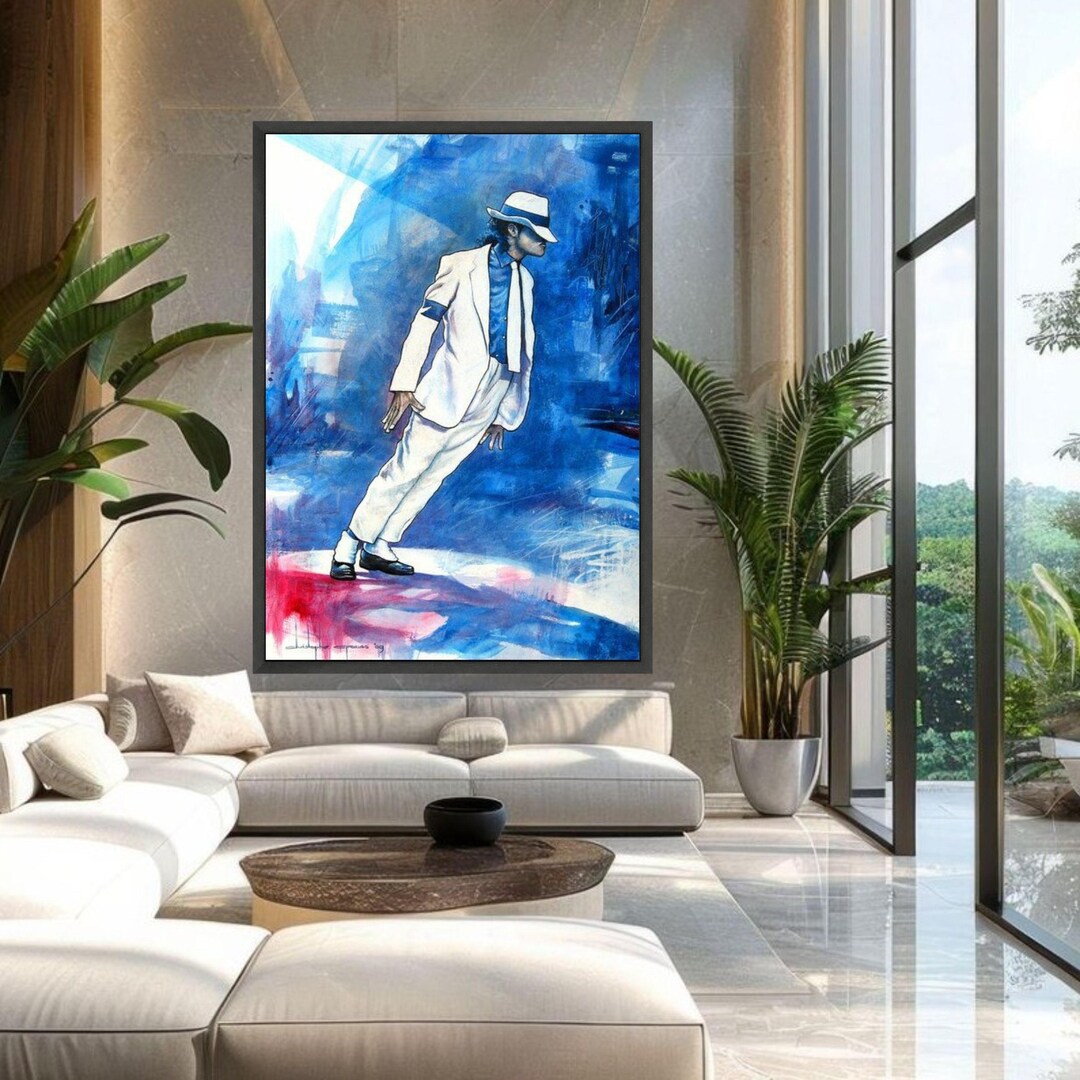 Michael Jackson Smooth Criminal Pose Canvas, Iconic Music Legend Wall ...