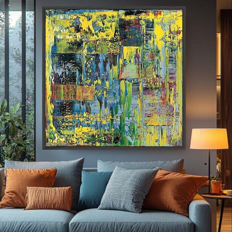 Modern Abstract Texture Canvas Art, Contemporary Home Decor - Etsy