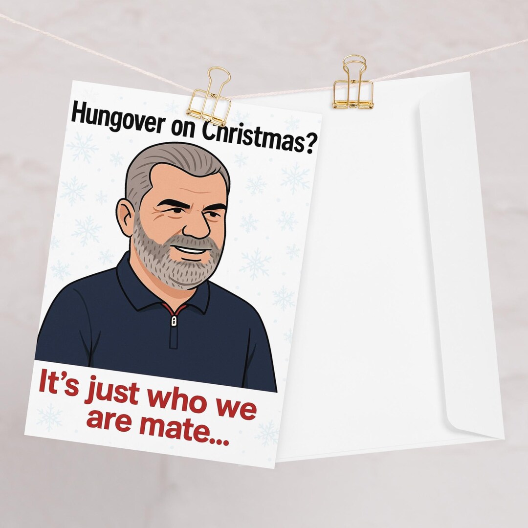 Funny Football Manager Christmas Card – “hungover on Christmas? It's ...