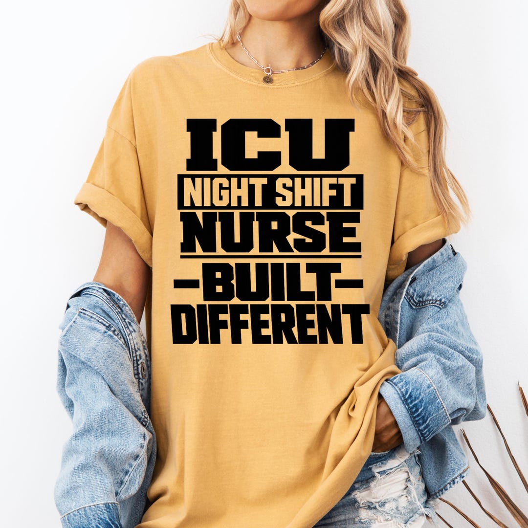 ICU Nurse Built Different Design | Night Shift PNG SVG (digital ...