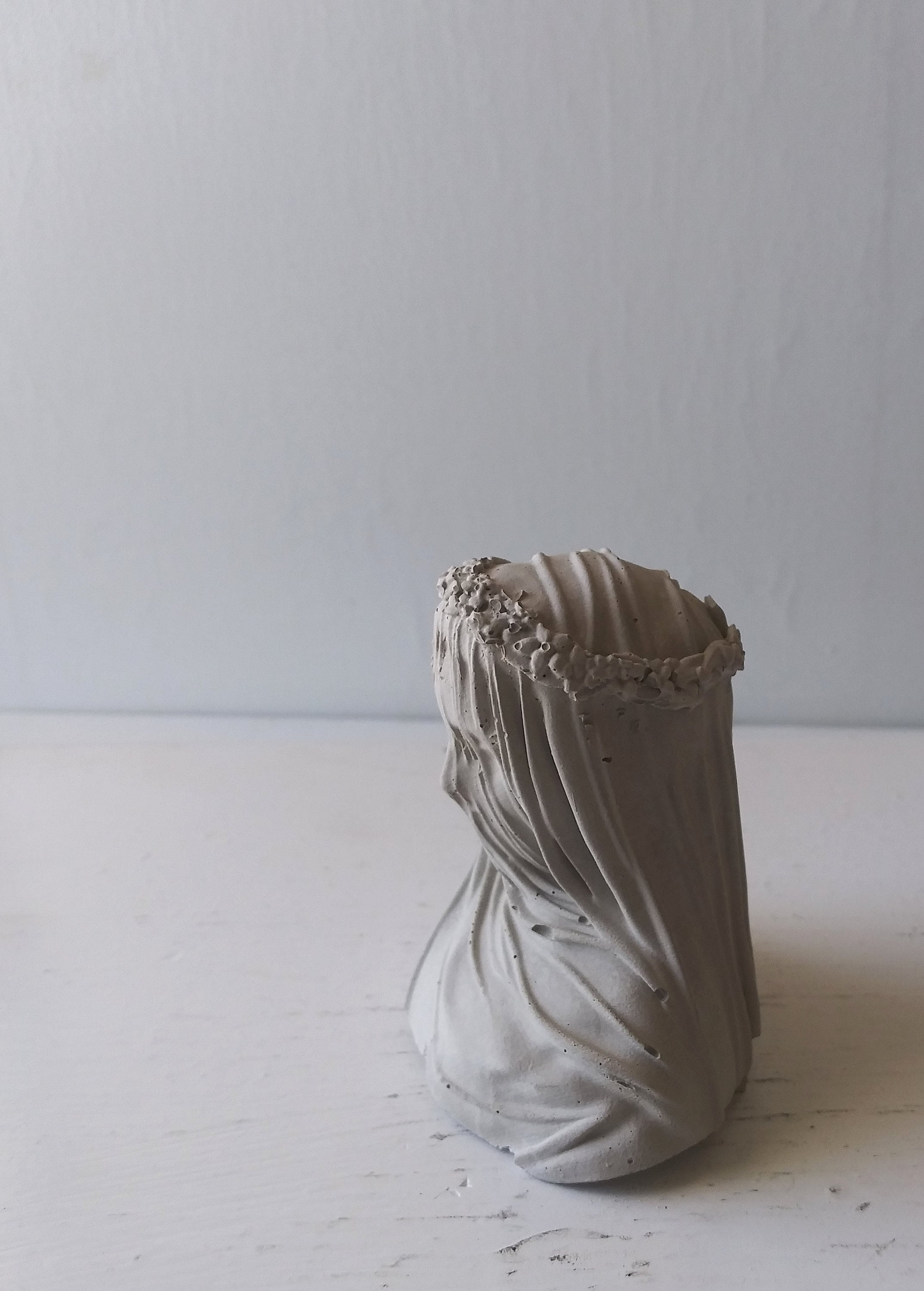 Veiled Lady Concrete Art Sculpture Indoor or Outdoor Garden - Etsy