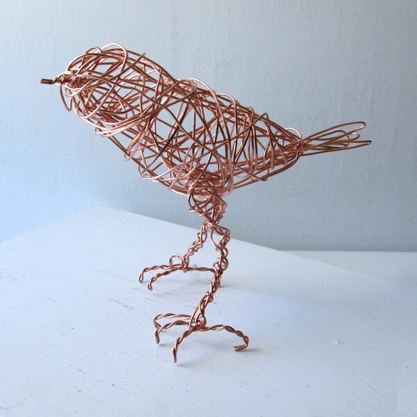 Wire Bird Sculpture - Etsy