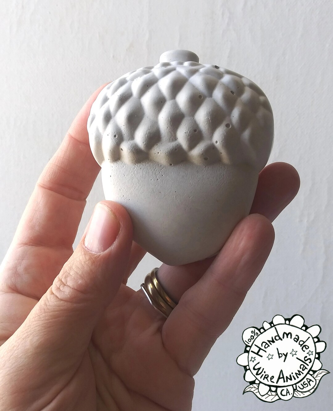 Large Concrete Acorns - Cement Garden Accents, Garden Ornaments, Plant ...
