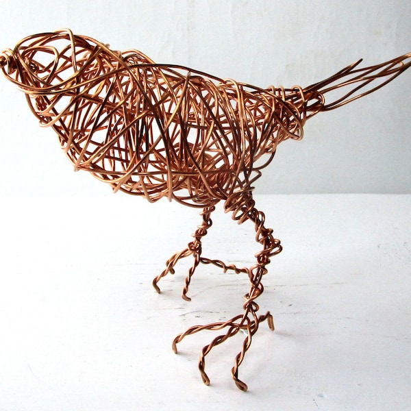 Wire Bird Sculpture - Etsy