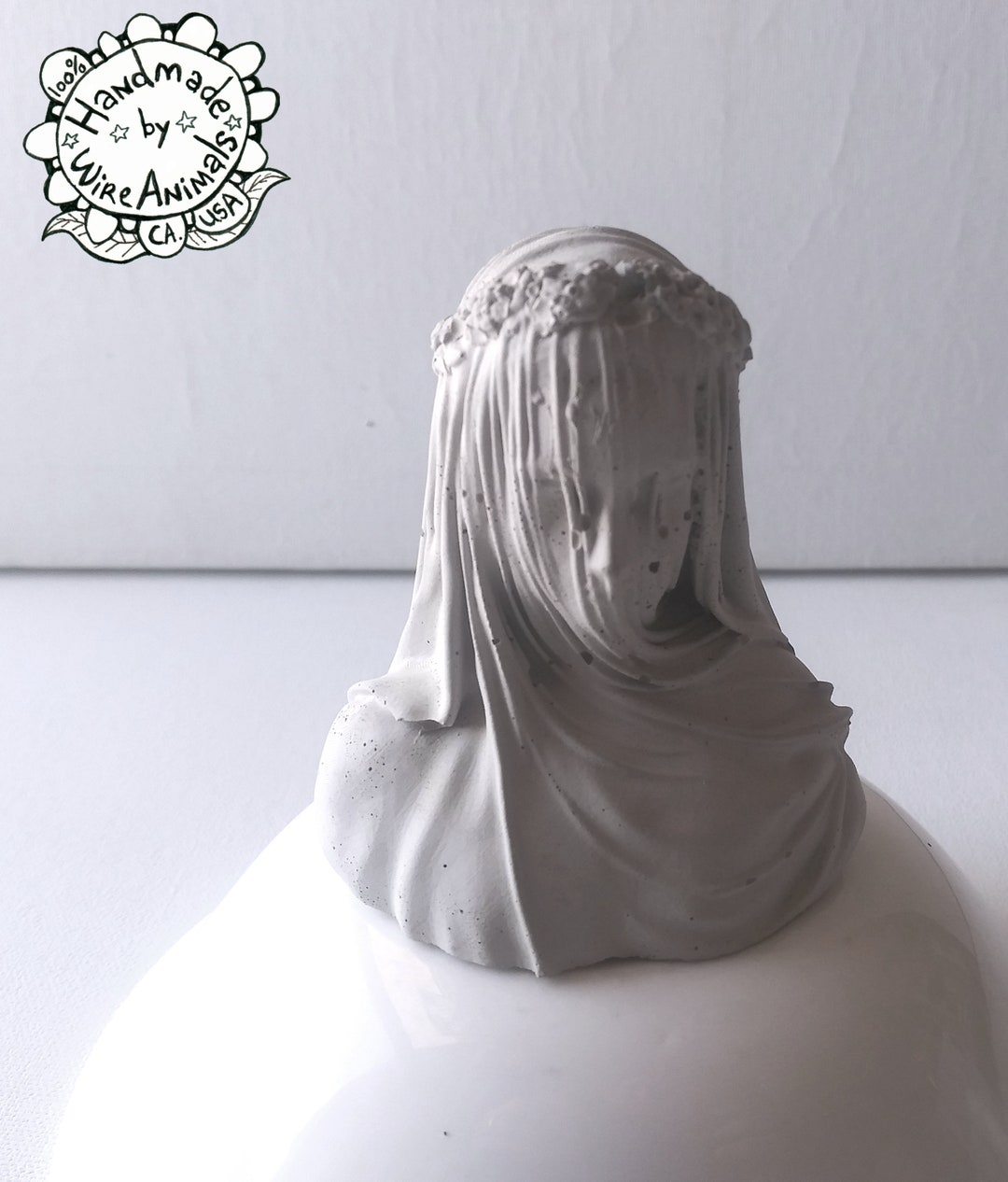 2nd Veiled Lady Concrete Art Sculpture Indoor or Outdoor Garden Art ...