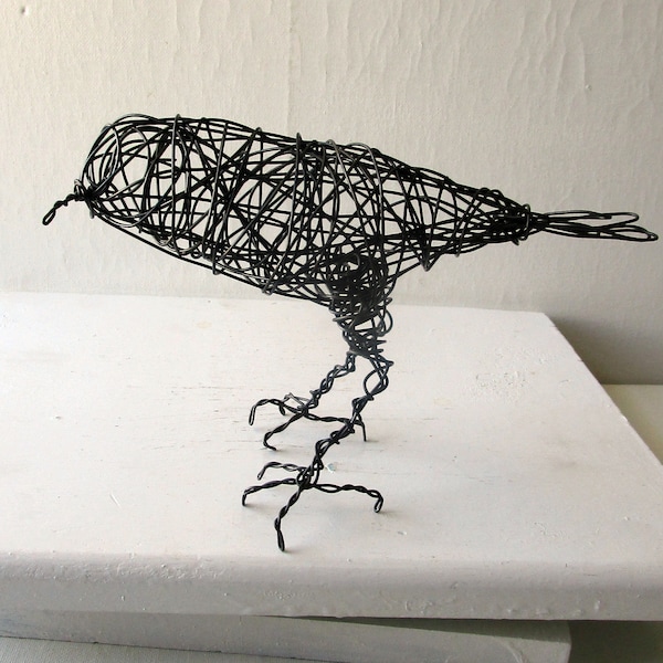 Wire Bird Sculpture - Etsy