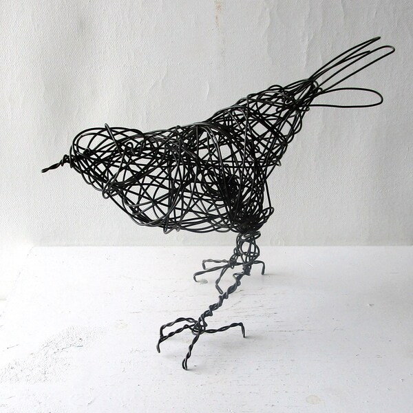 Wire Bird Sculpture - Etsy