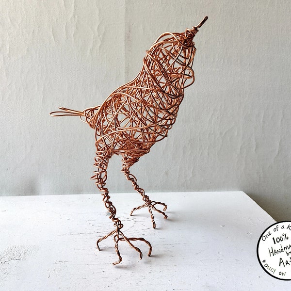Wire Bird Sculpture - Etsy