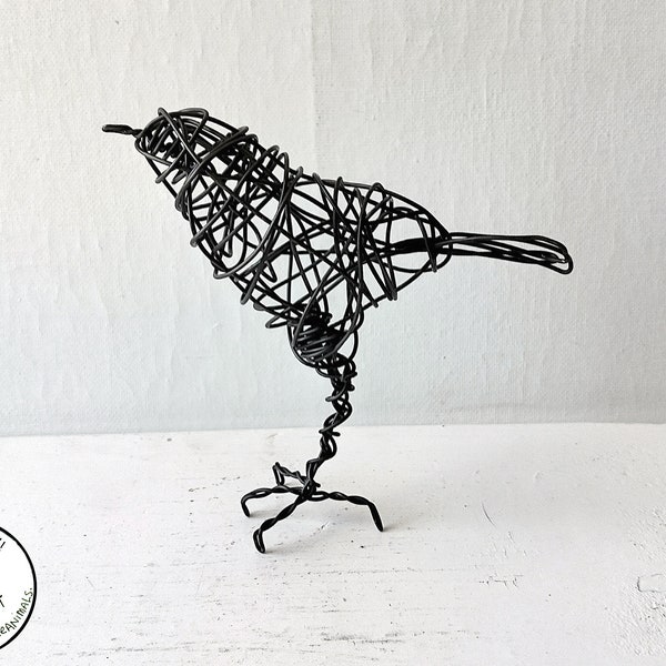 Wire Bird Sculpture - Etsy