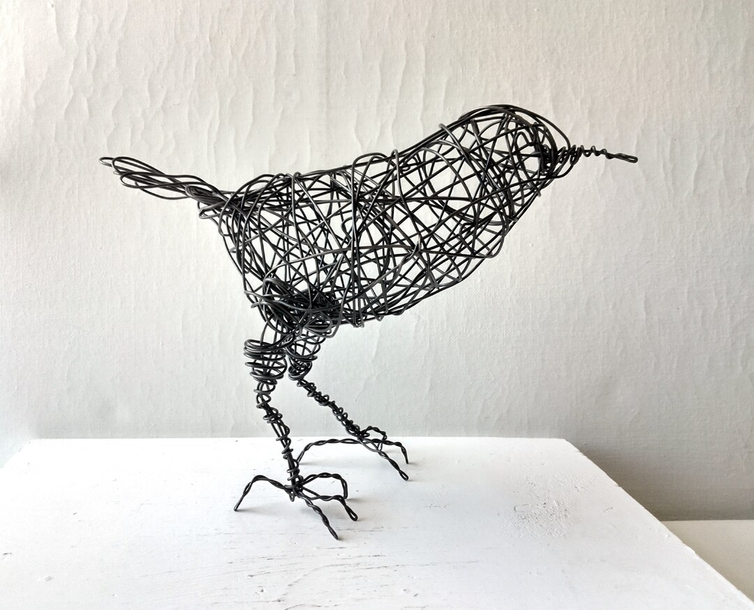 CLARENCE Original Wire Bird Sculpture, Completely Handmade and One of a ...