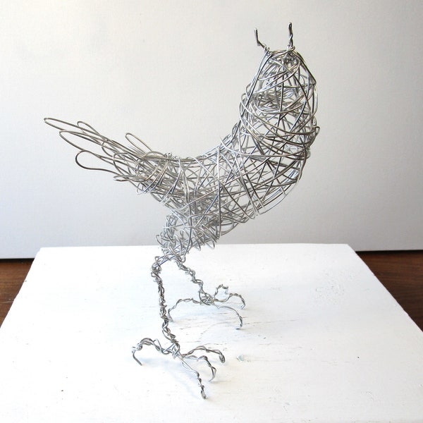 Wire Bird Sculpture - Etsy